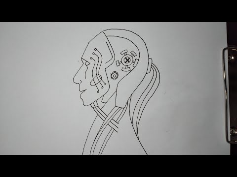 Artificial intelligent robot/How to draw AI robot