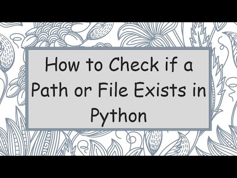 How to Check if a Path or File Exists in Python