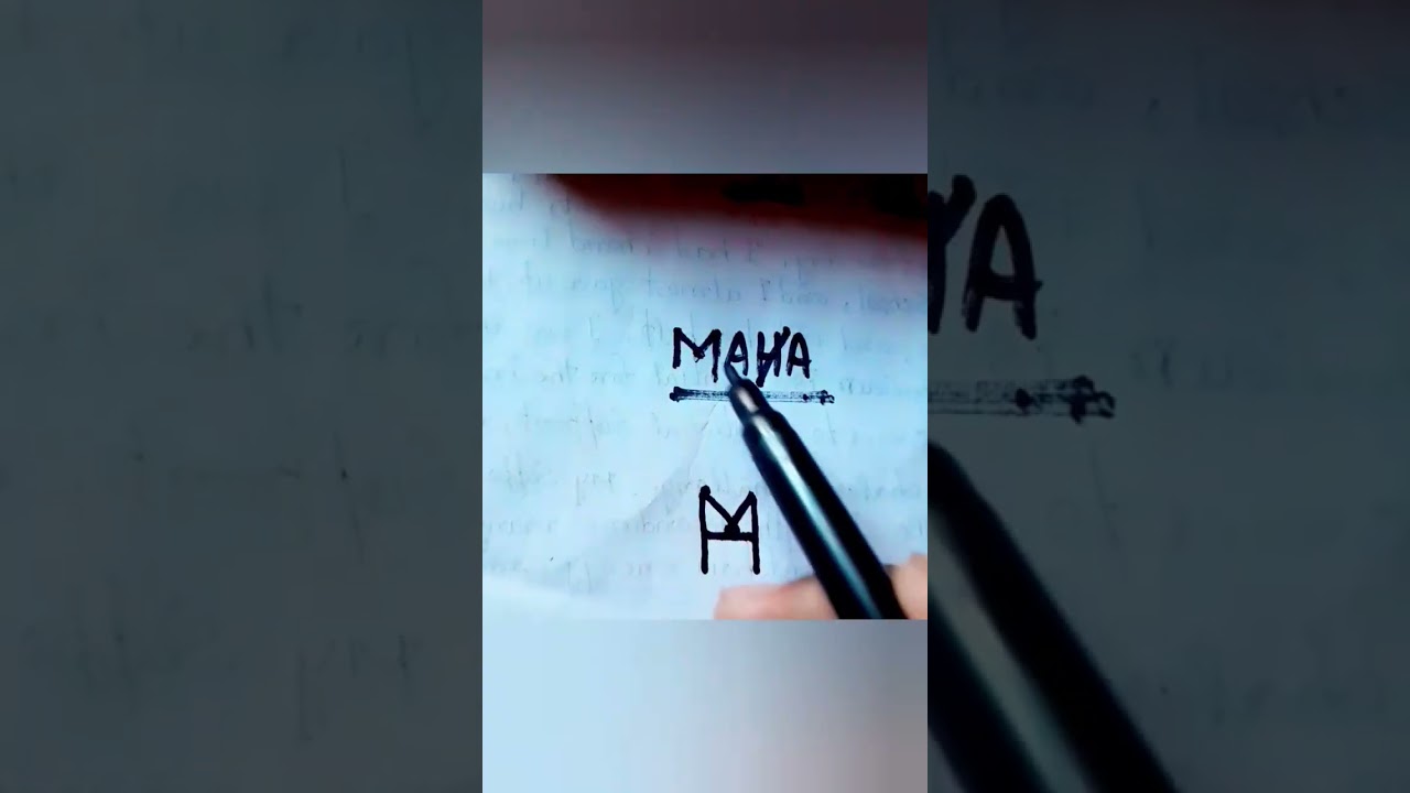 MAHA name logo style 😎 👌