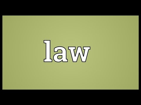 Law Meaning
