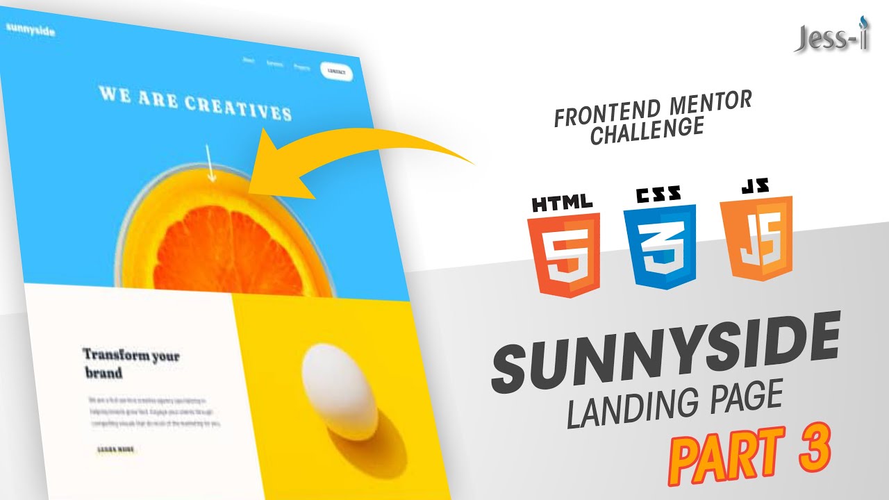 💯(Get FREE Source Code In Description)👇🏾| Build A Fully Responsive Landing Page From Scratch | Part3