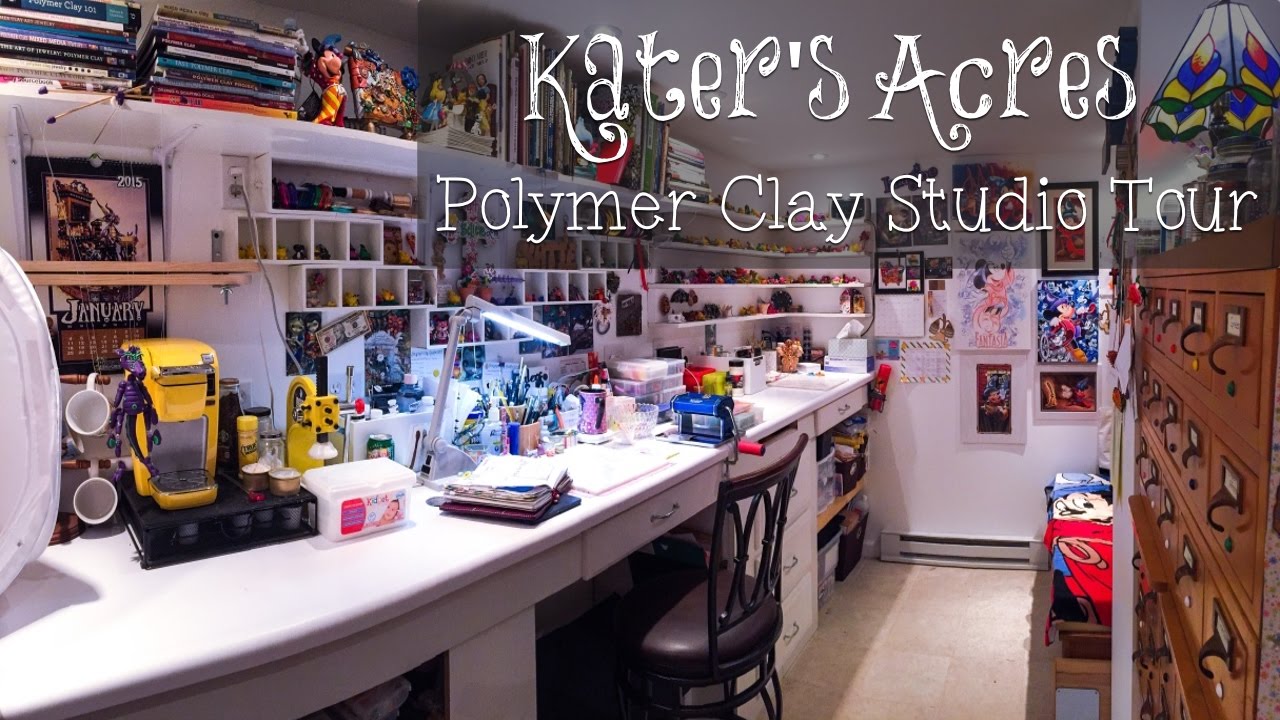 Polymer Clay Studio Tour | Creative Art Sculpting Studio of KatersAcres