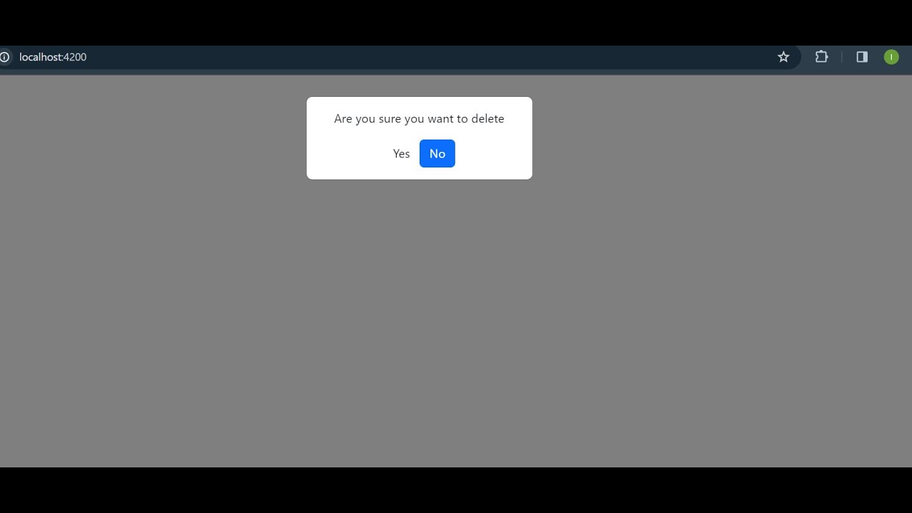 Generic Dialog Box in Angular