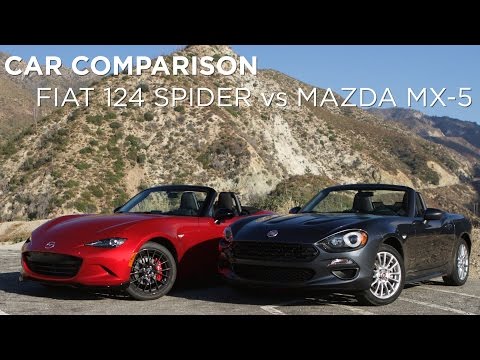 2016 Mazda Miata vs. 2017 Fiat 124 Spider Comparison Could Start a ...