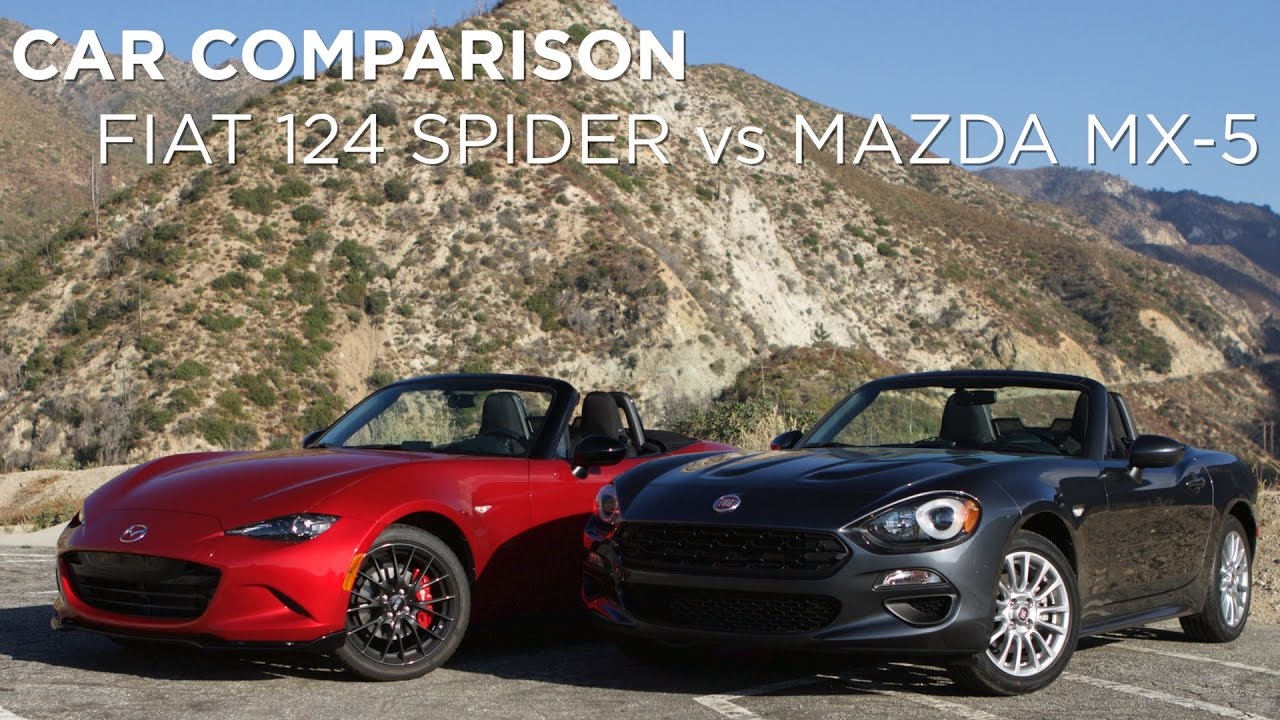 2016 Mazda Miata vs. 2017 Fiat 124 Spider Comparison Could Start a ...