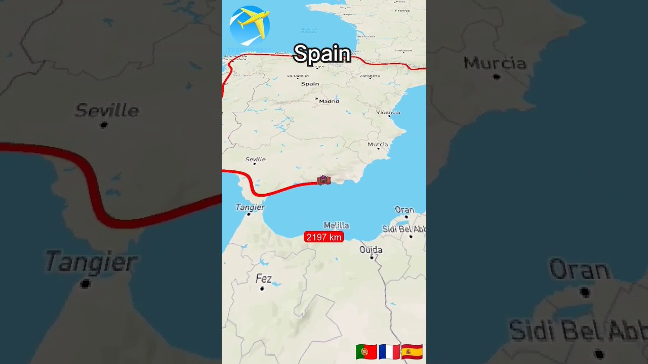 Spain maps travel by car 🚗#tredingshorts #map #trending