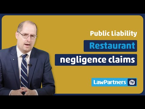 Restaurant negligence claims | Law Partners