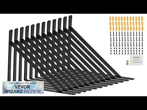 VEVOR Shelf Bracket 18 x 12 in 12 Pcs Heavy Duty Floating Review