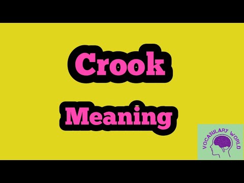 Crook - Vocabulary - Meaning of Crook in Tamil and English