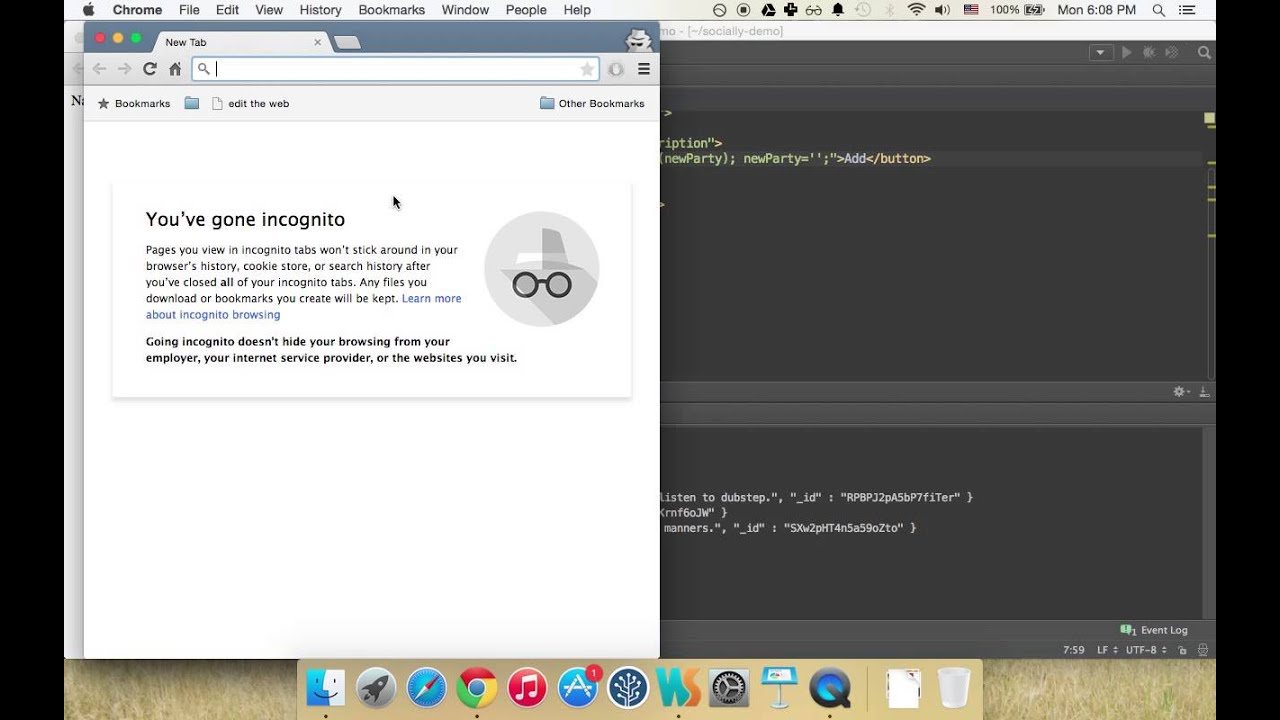angular meteor tutorial - Step 4 - Add/Remove objects, Event handling