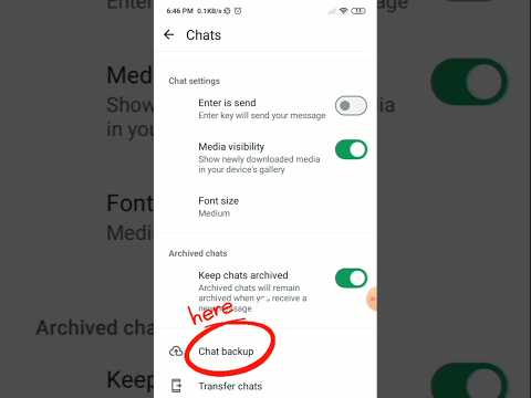 How To backup Your Whatsapp Messages! #whatsapp_tricks #whatsapp