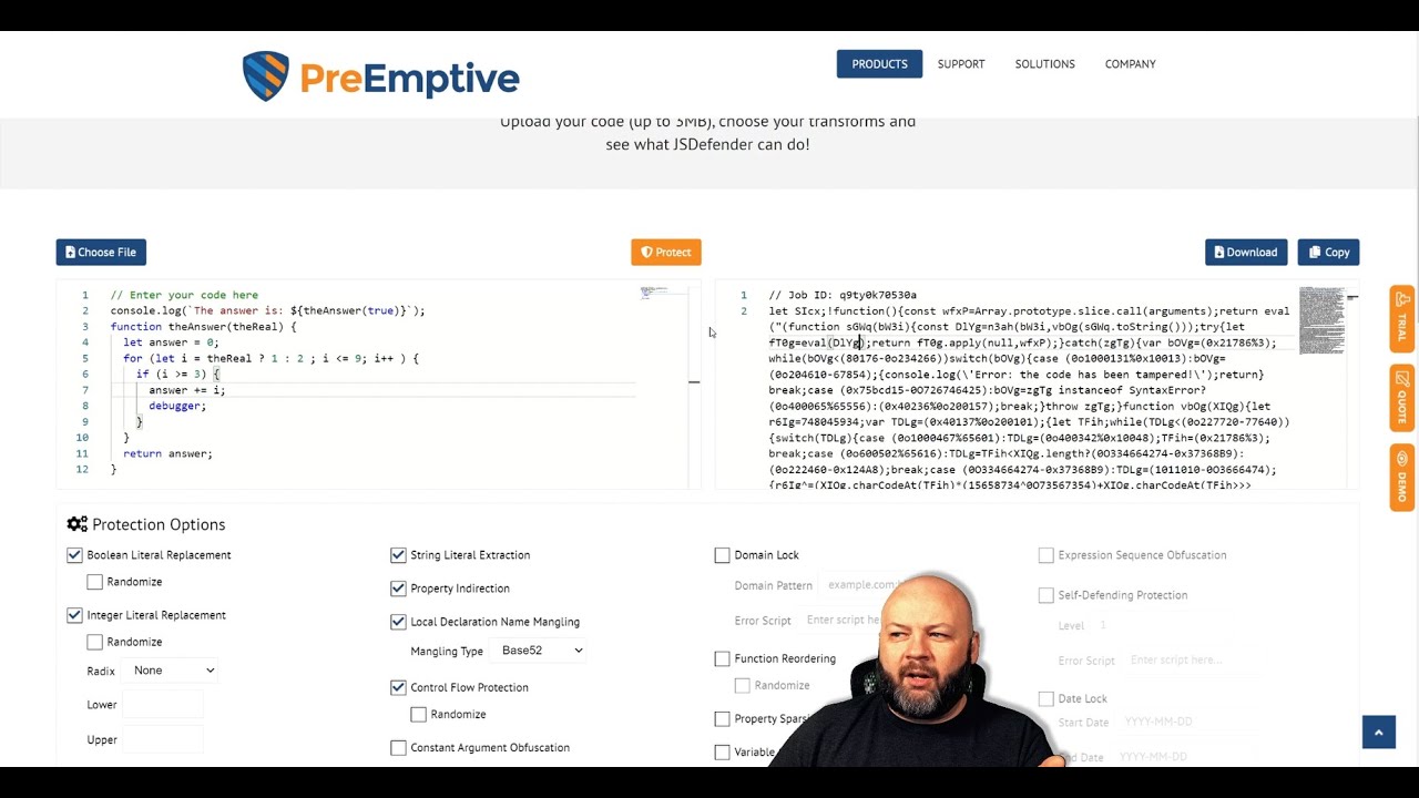 Free JavaScript Obfuscation Tool