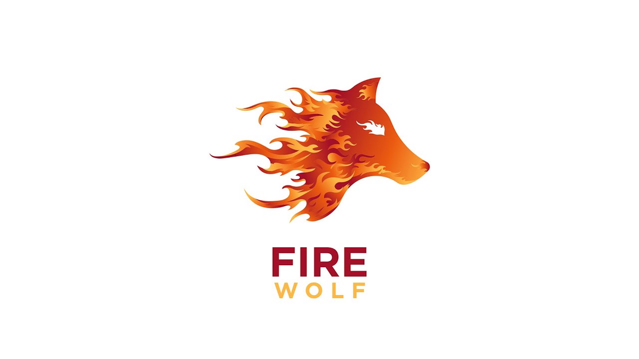 Fire Wolf Logo SPEED ART