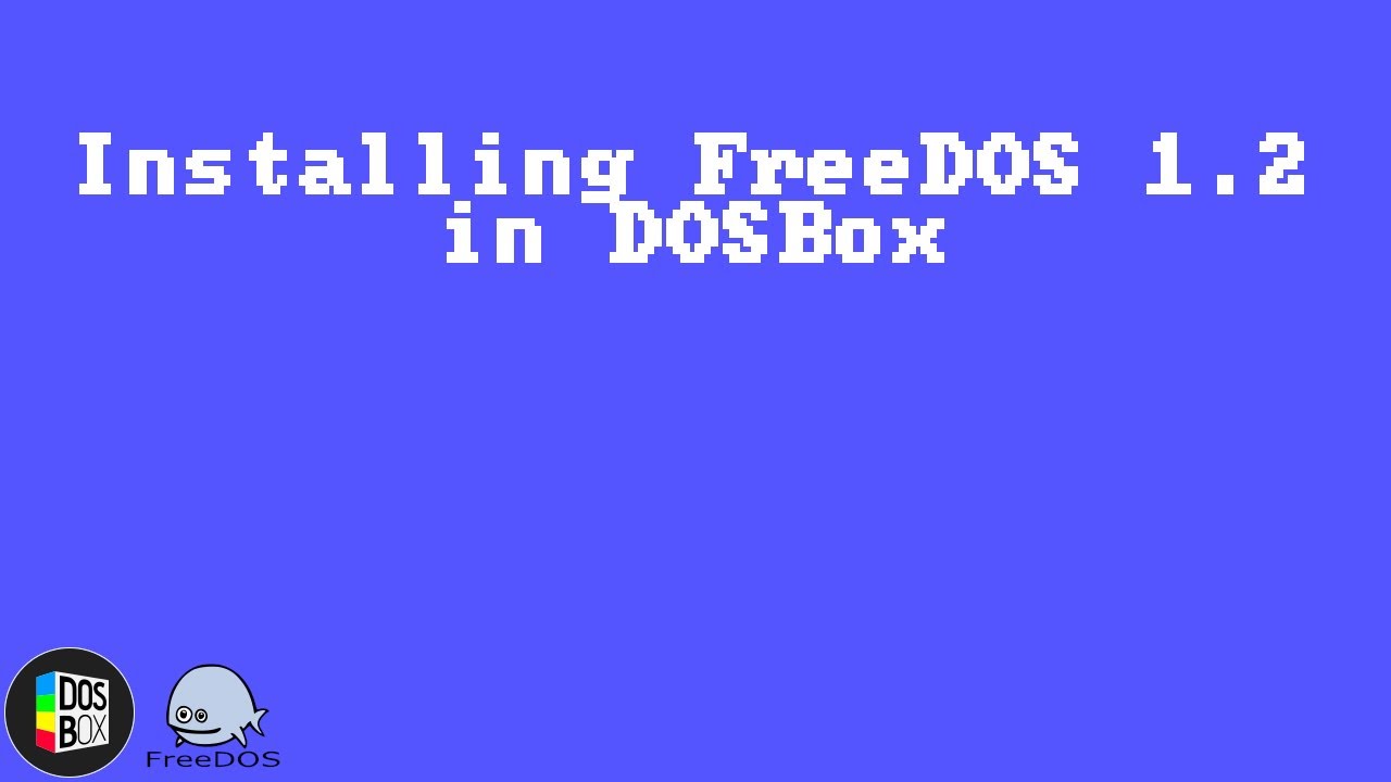 Installing FreeDOS 1.2 in DOSBox