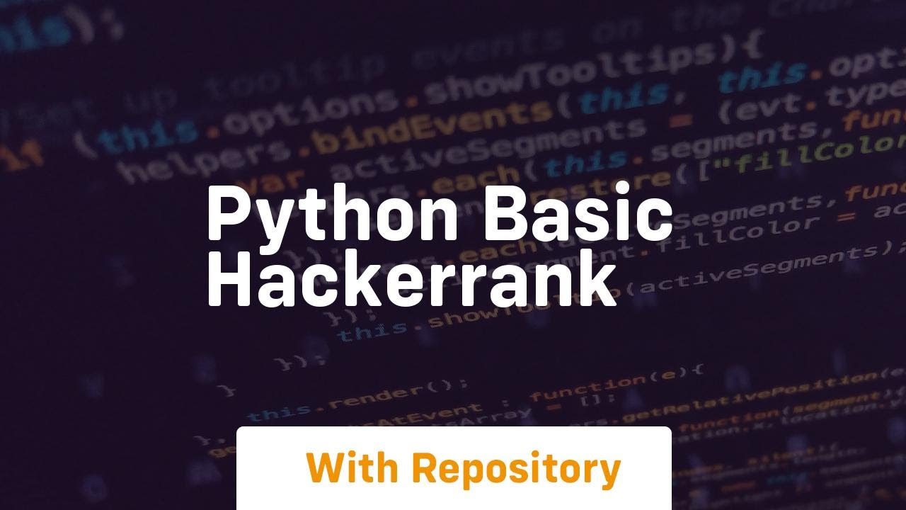 python basic hackerrank