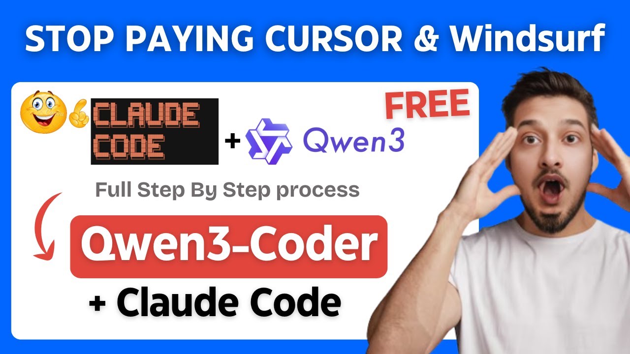 Claude Code + Qwen 3 Coder = The ULTIMATE AI Coding Duo! -- CURSOR Alternative