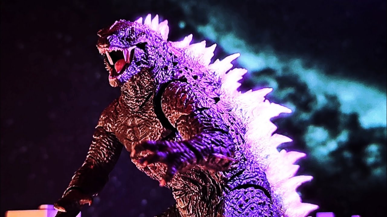 Godzilla evolved roar | stop motion test animation 