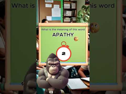 Meaning Of Apathy #wordsandtheirmeaning #apathy #quiz #asf #english #education #vocabulary