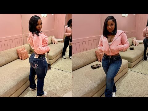 Reginae Carter’s Pretty-in-Pink Y2K Lookbook: Velour Hoodie & Bootcut Jeans! 💖✨