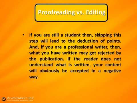 Editing vs Proofreading How are they Different