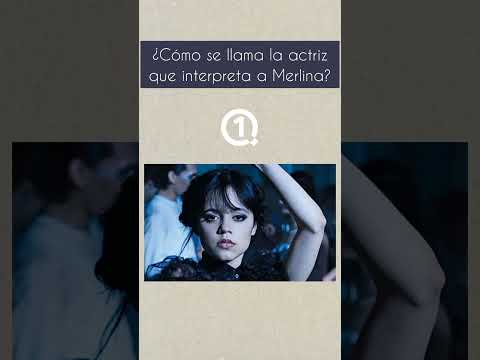Cómo se llama la actriz que interpreta a Merlina? #shorts #merlina #jennaortega