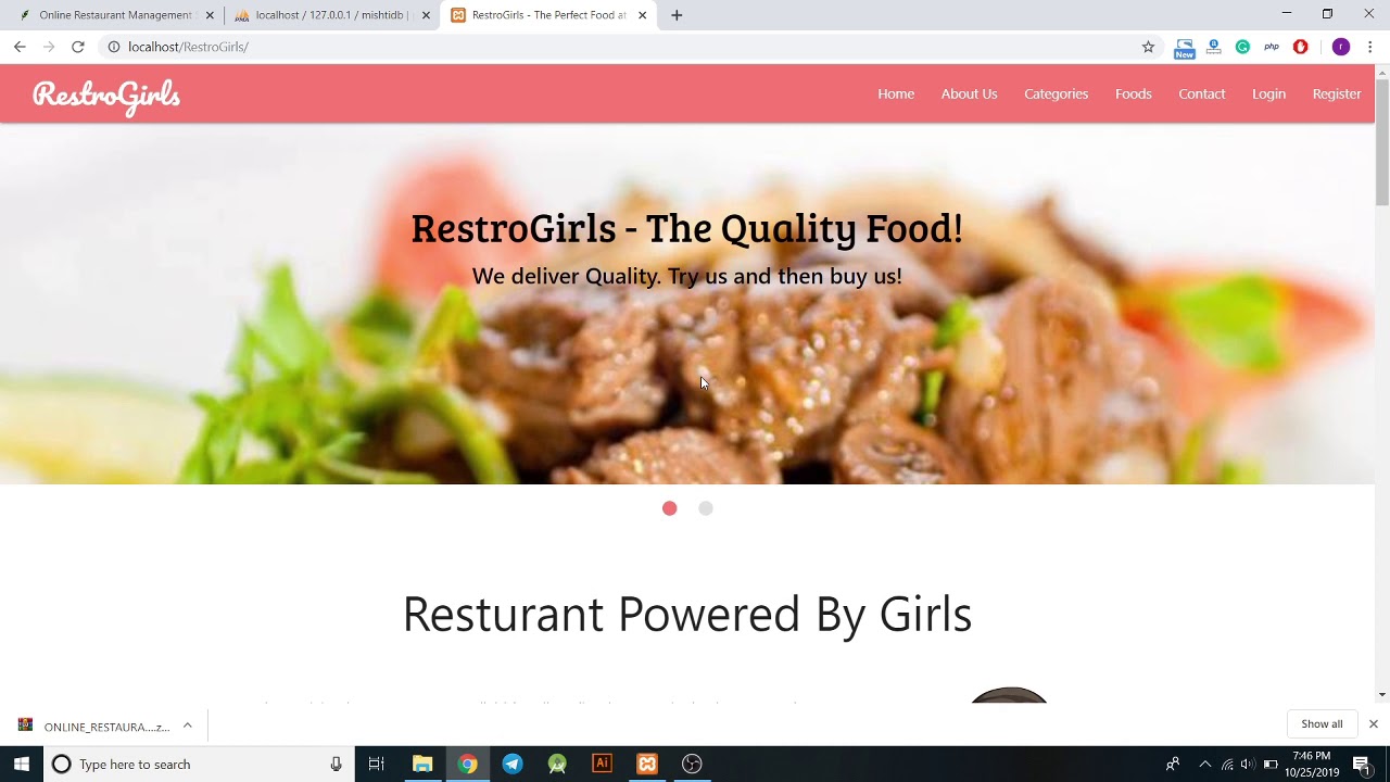 Online Restaurant Management System In PHP With Source Code | Source Code & Projects