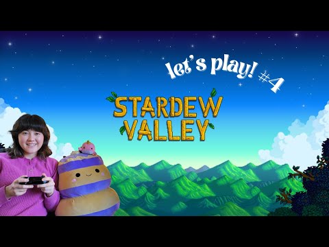 Stardew Valley 1.6: Let's Play #4 📚 visiting the bookseller, farming, talking to villagers!
