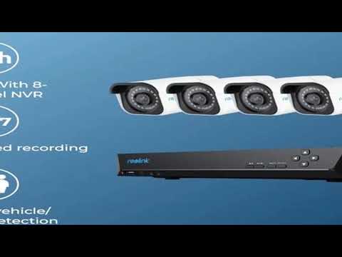 Reolink 4K Security Camera System 8MP 24/7 Recording PoE IP Cam CCTV Video Surveillance Camera NVR K