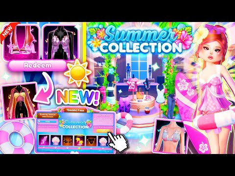 🏖 SUMMER UPDATE Is HERE! New CODE, New BADDIE PASS, ITEMS, WALKS & MORE! Dress To Impress DTI Roblox