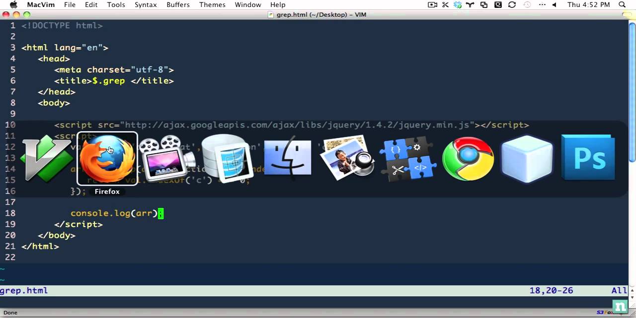 Dissecting jQuery: Grep