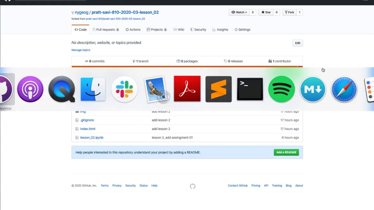 Using GitHub for Pratt SAVI Python for Geospatial