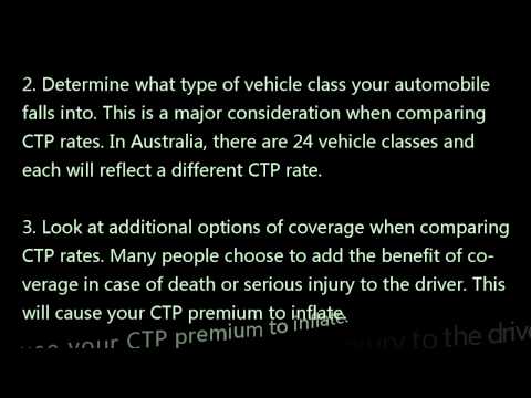 How to Compare CTP Insurance Rates