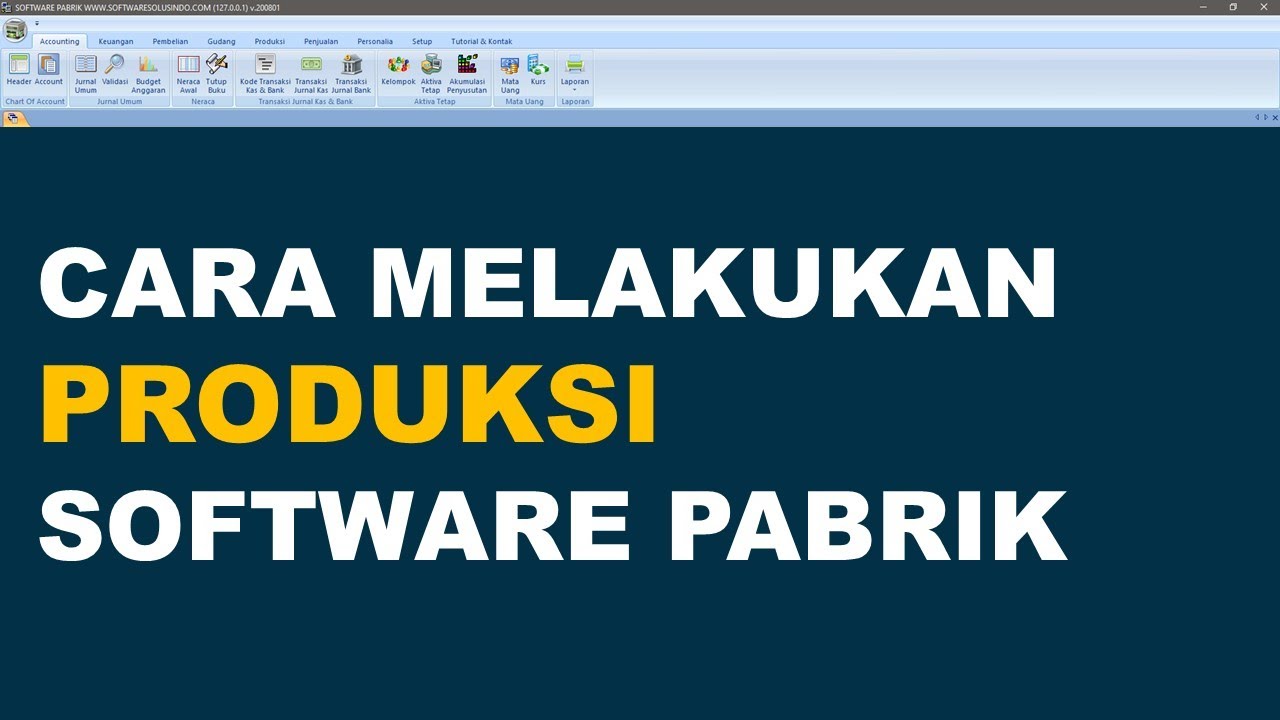 CARA MELAKUKAN PRODUKSI DI SOFTWARE PABRIK