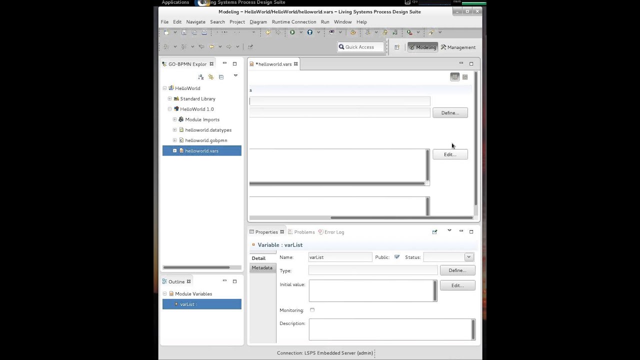 Global Variables and Assignment in LSPS
