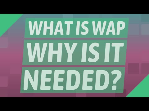 What is WAP Why is it needed?