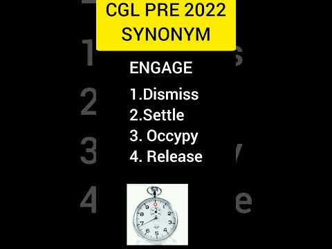 Synonym of Engage #cgl2023 #vocab #mts