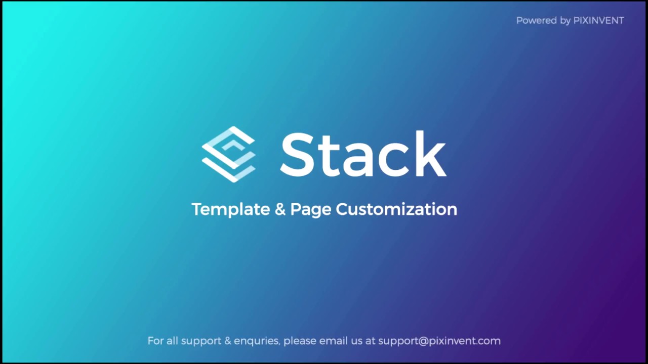 Stack Admin - Template & Page Customization