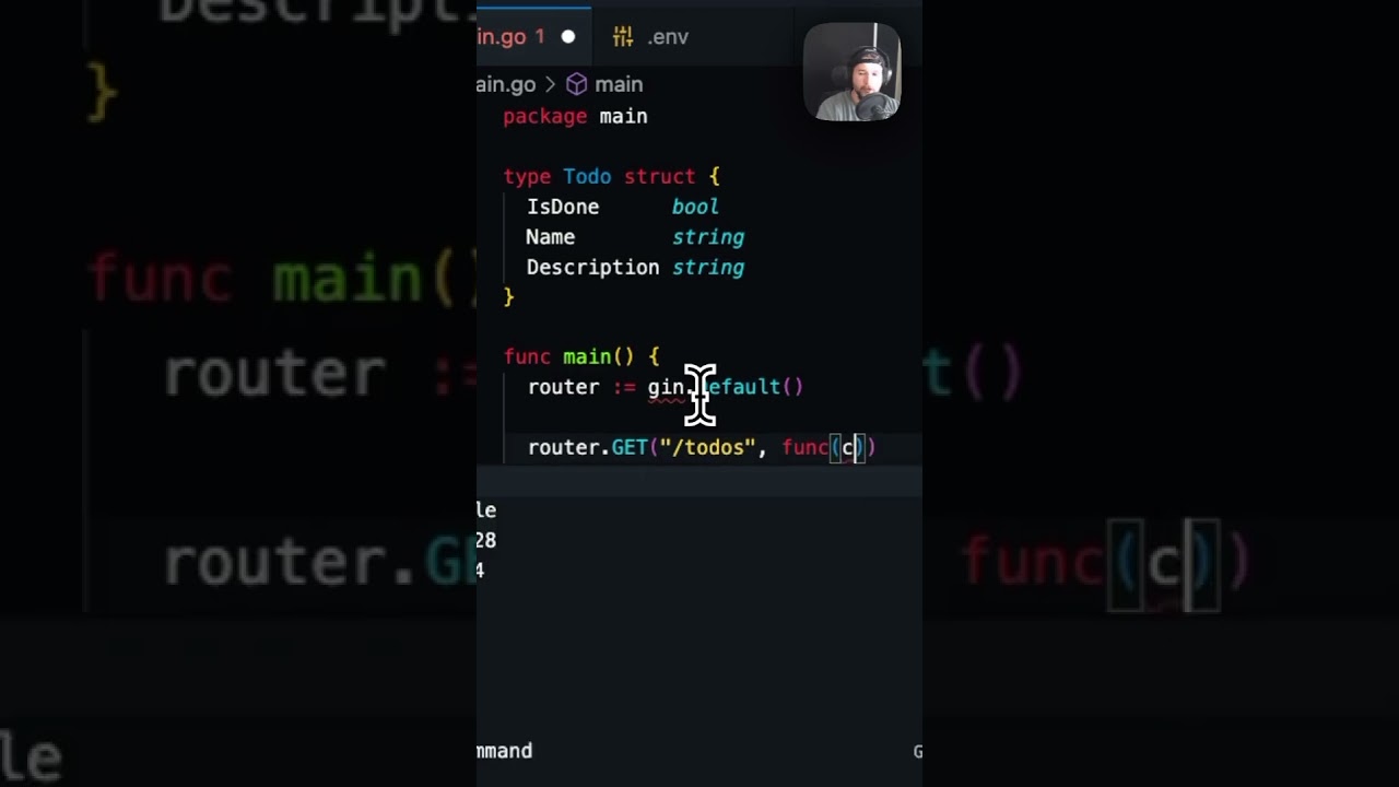 Create an API with #golang 🔥 #devops #coding #tutorial