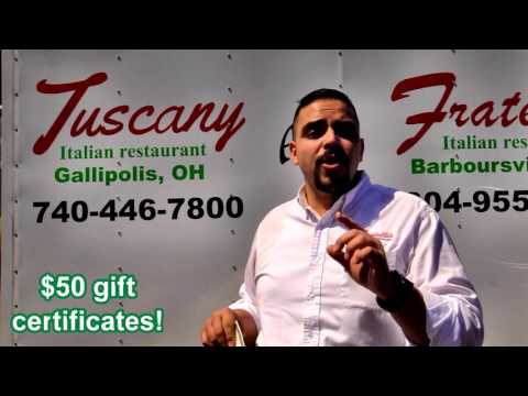 Tuscany Gift certificates 4 weeks