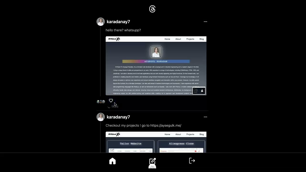 Threads Clone built with Nuxt.js, Prisma, Supabase, Tailwind CSS, Pinia