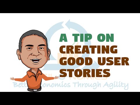 A tip on creating good user stories