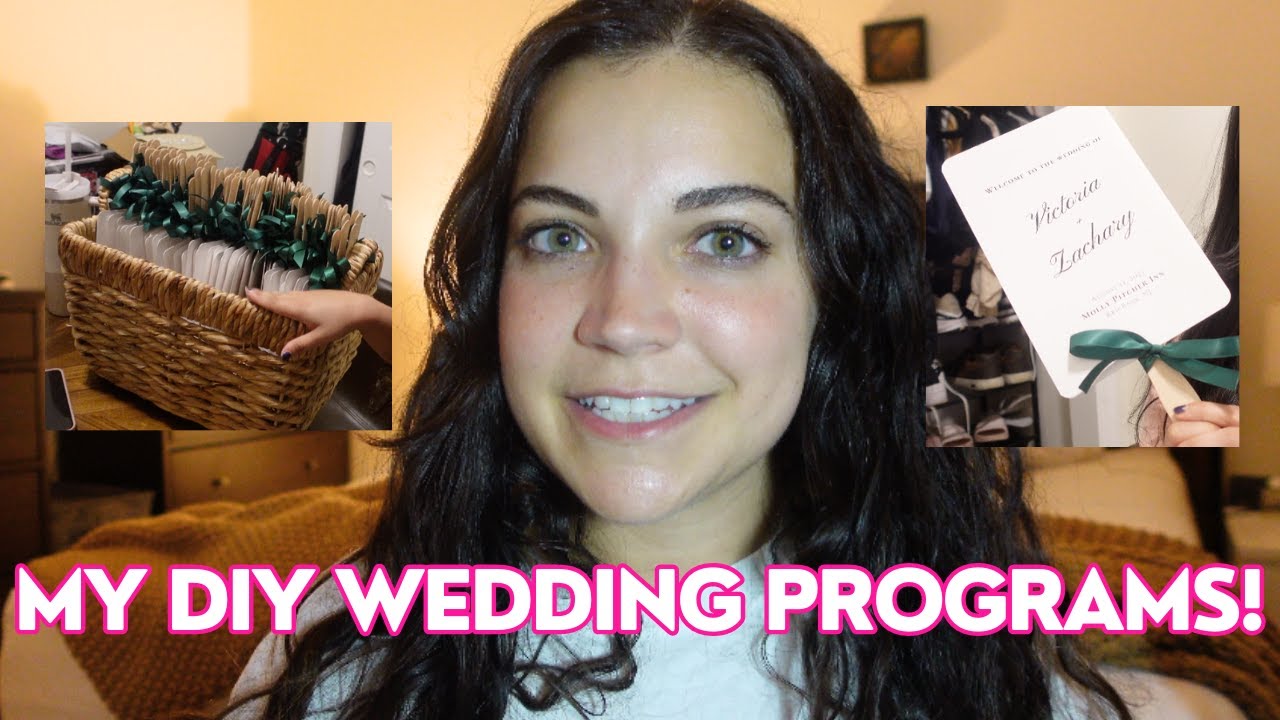 How To: DIY Wedding Program Fans! | Creating the Design & Putting them Together