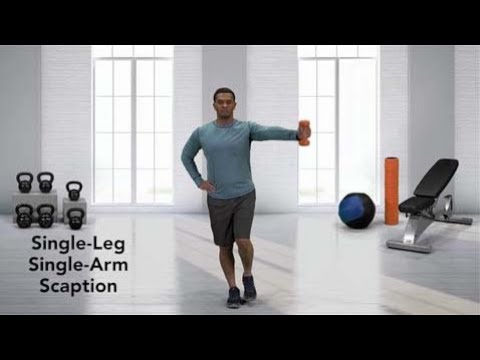 How To Do A Dumbbell Single Arm Single Leg Scaption – Irene Pastore Fitness