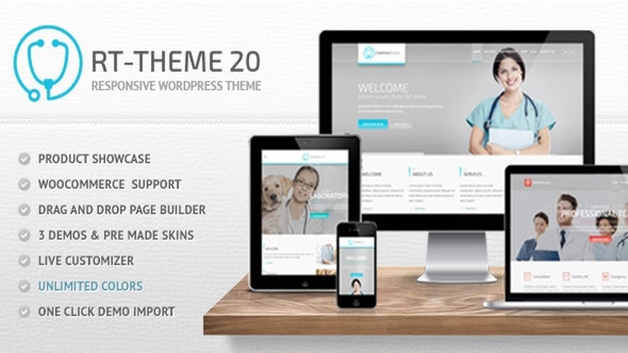 RT-Theme 20 | Medical, Health and Medical Product Catalog Free Download