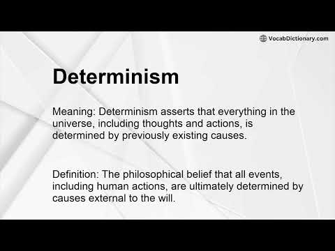 Determinism Meaning
