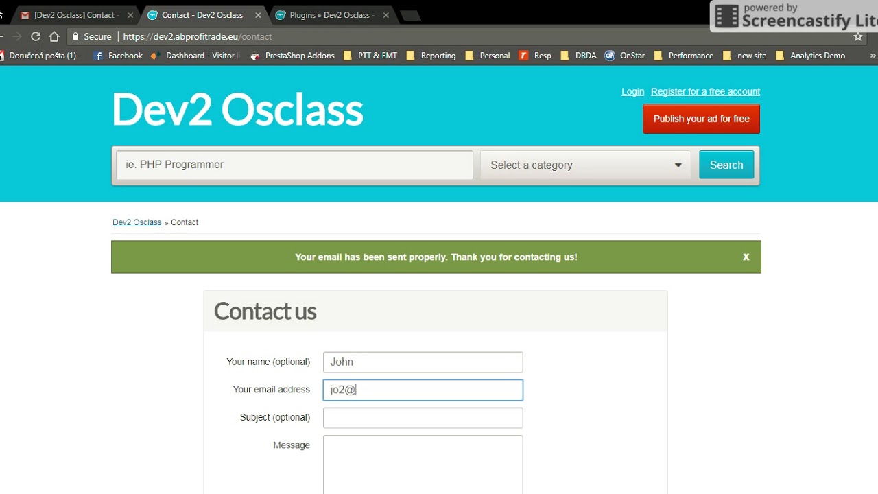 Osclass Email Template Plugin - Messaging and Communication Osclass plugins - OsclassPoint