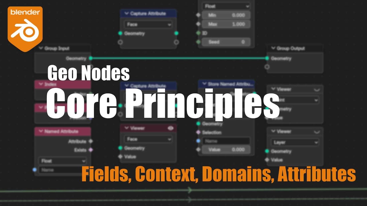 Geo Nodes - Basics and More - Attibutes,Domains,Context