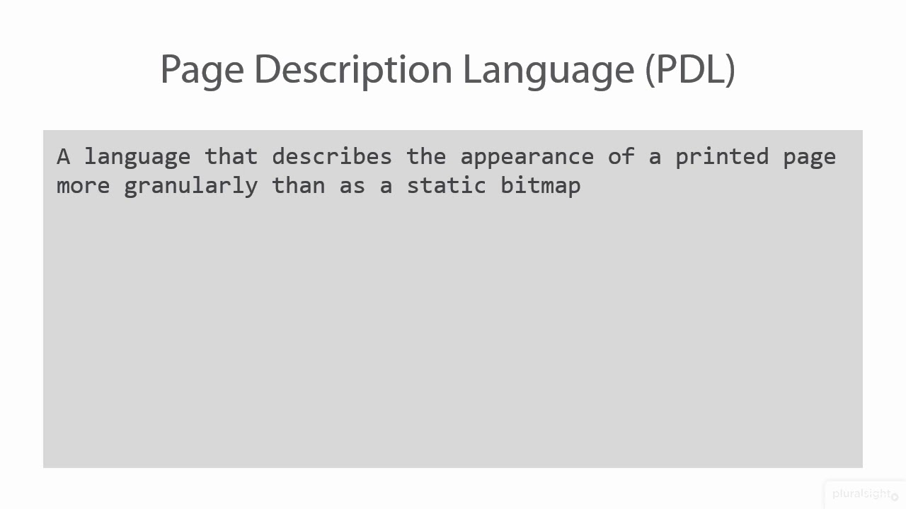 Page Description Languages