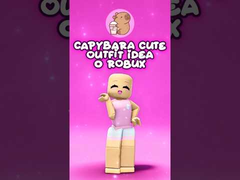 0 ROBUX OUTFIT IDEA 🤩🥰 CAPYBARA CUTE #roblox #lanah #robloxshorts #robloxoutfits