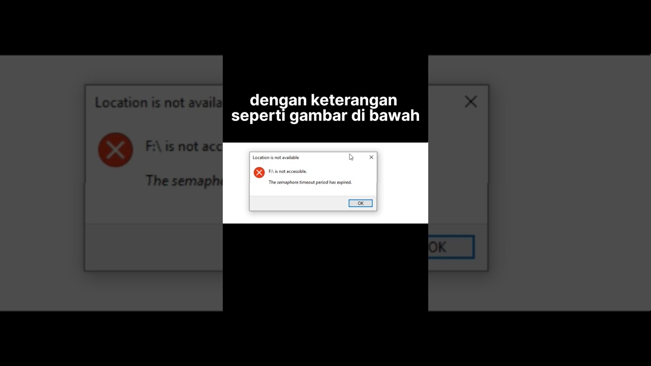 How to fix The Semaphone timeout period has expired #error #copyvideo